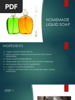 Dishwashing Liquid Formula and Procedure | PDF