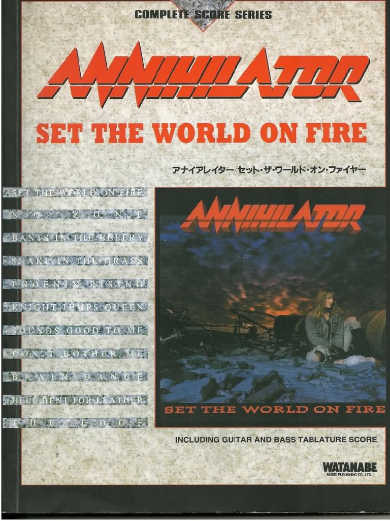 Annihilator - Set The World On Fire | PDF