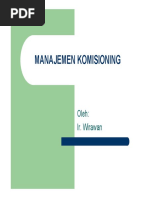 Prosedur Umum Commisioning | PDF
