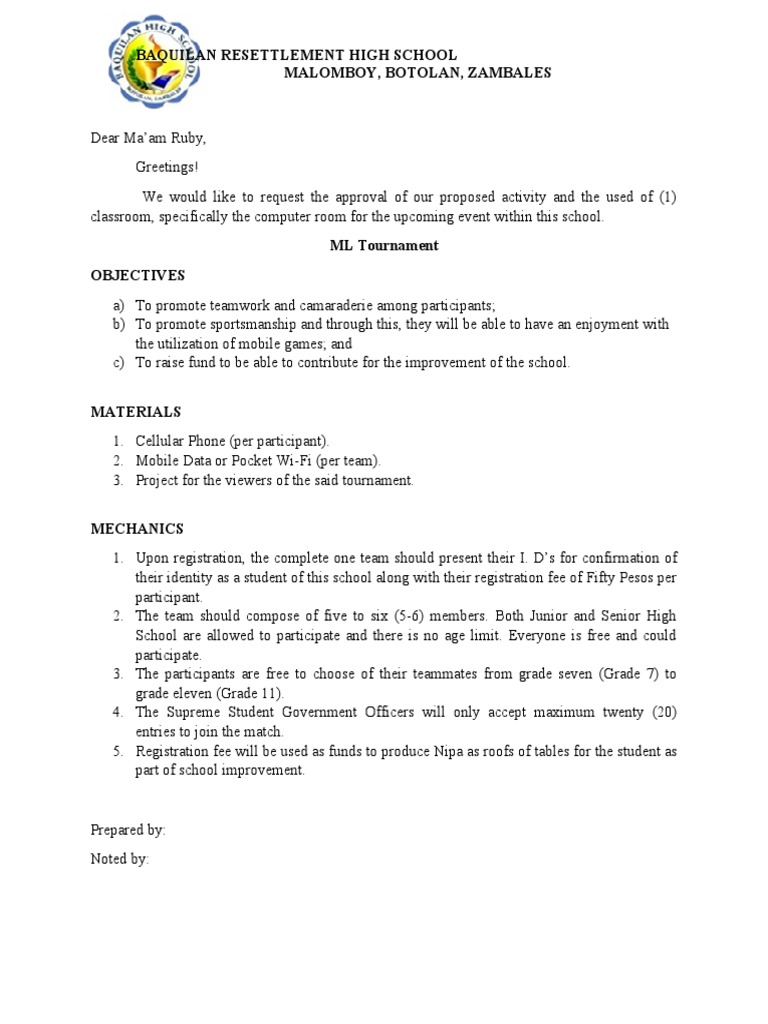 ML Tournament Proposal | PDF