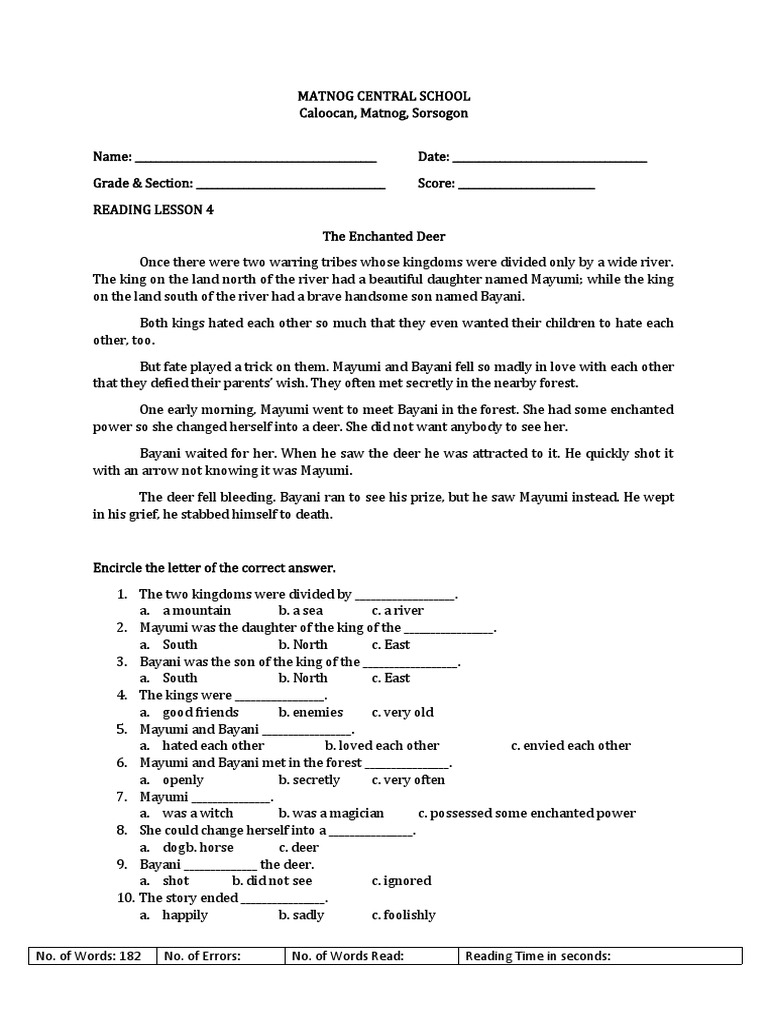 Reading Selection 4 | PDF