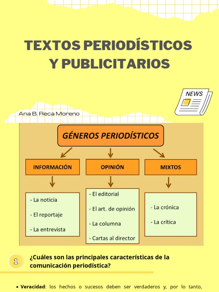 Tema - Textos Periodísticos y Publicitarios | PDF | Periodista | Periódicos