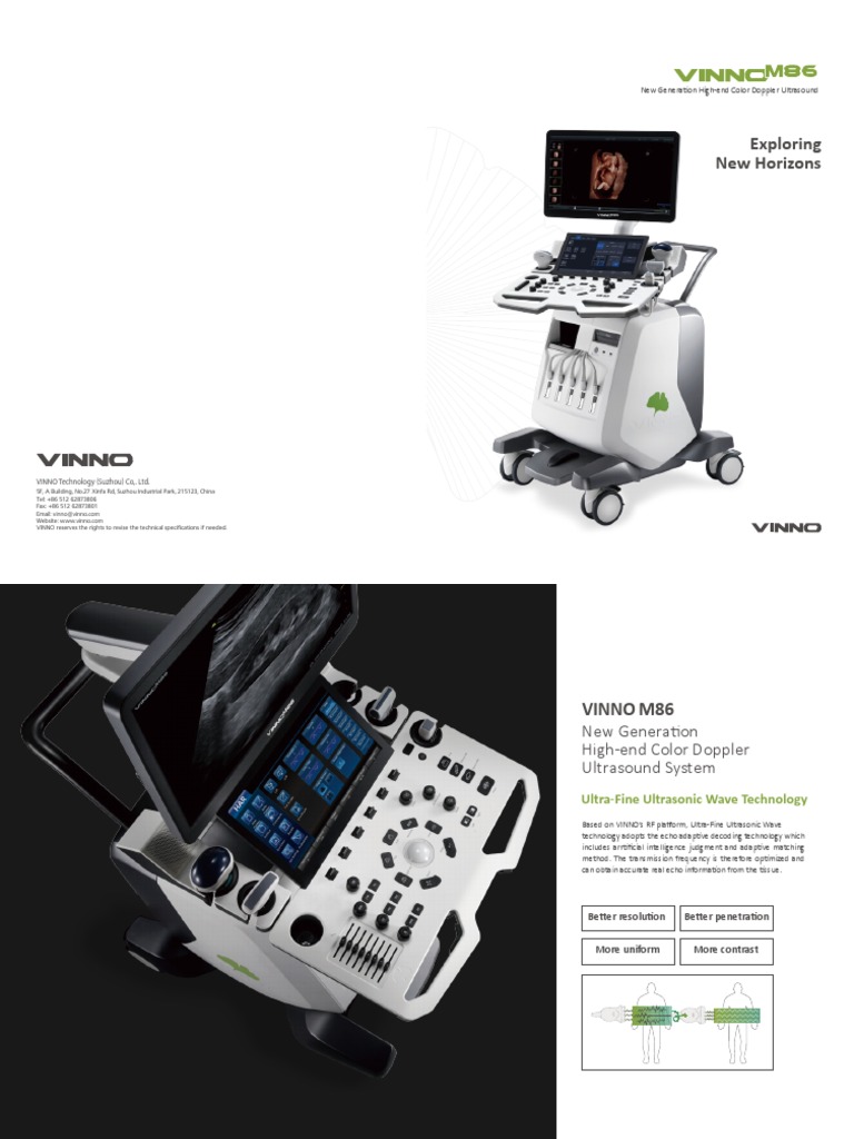 VINNO-M86 Brochure | PDF | Cardiac Muscle | Medical Ultrasound