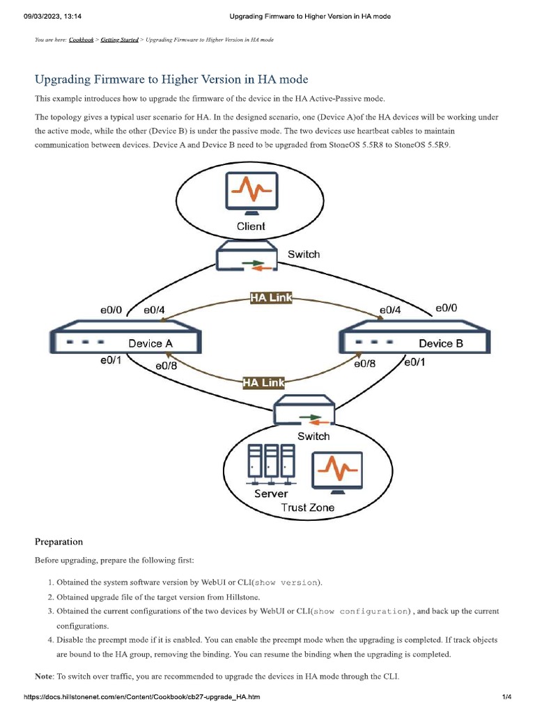 Hillstone Upgrade Ha | PDF