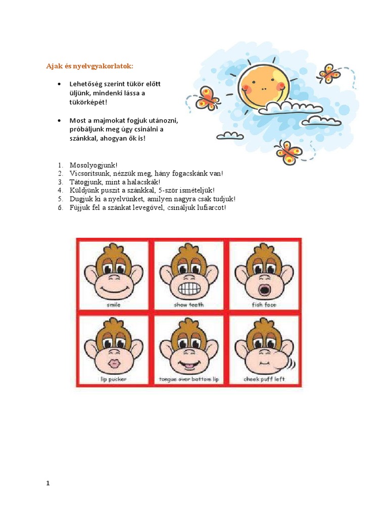 Logopédia Kicsiknek 1-2. | PDF