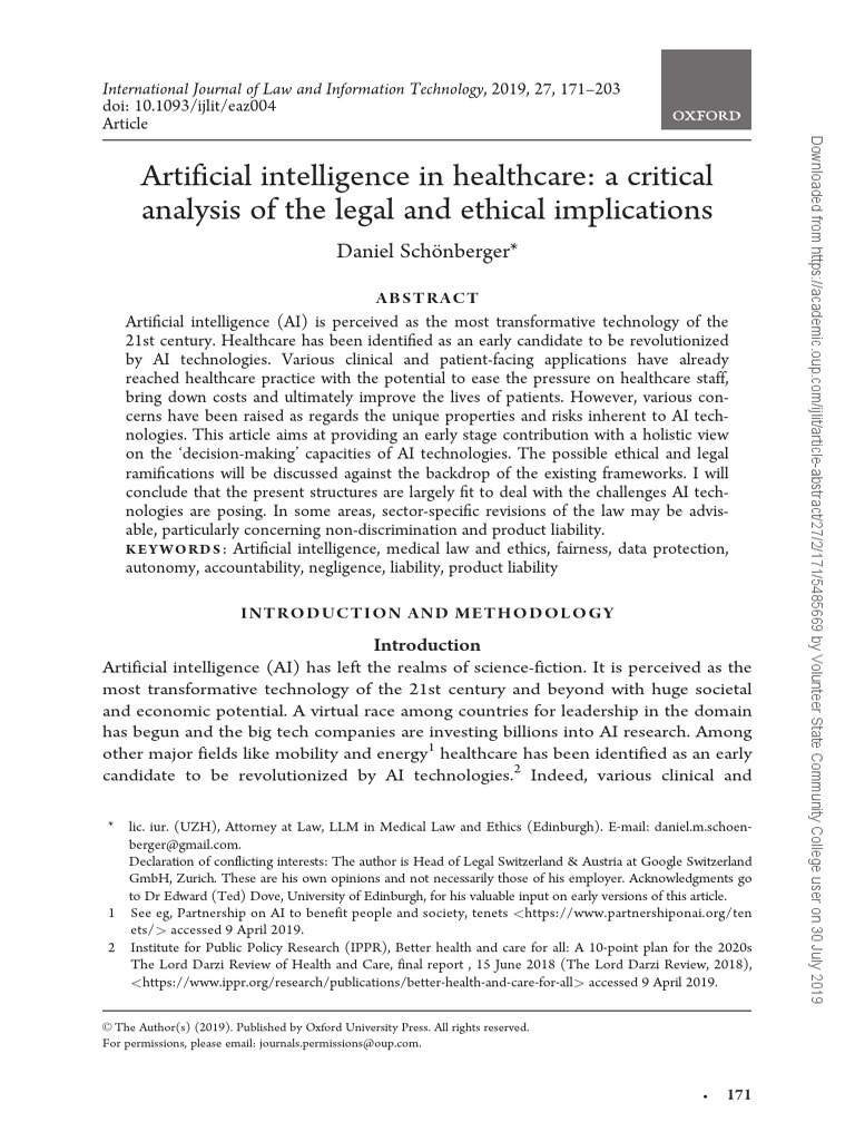 10 1093@ijlit@eaz004 PDF | PDF | Artificial Intelligence | Intelligence (AI) & Semantics