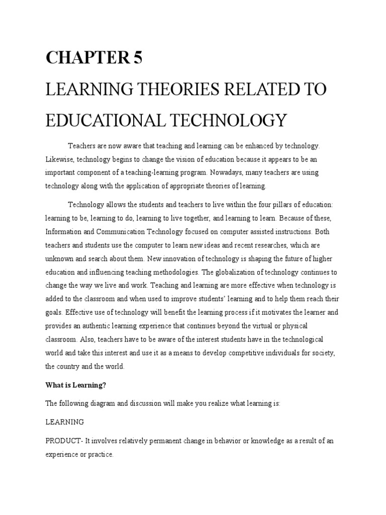 Chapter 5 Book | PDF | Constructivism (Philosophy Of Education) | Learning