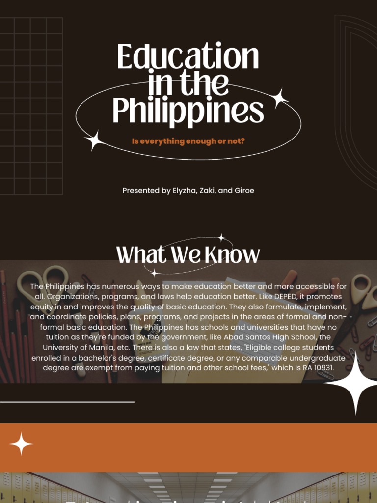 Philippine Education System Overview | PDF | Tuition Payments ...