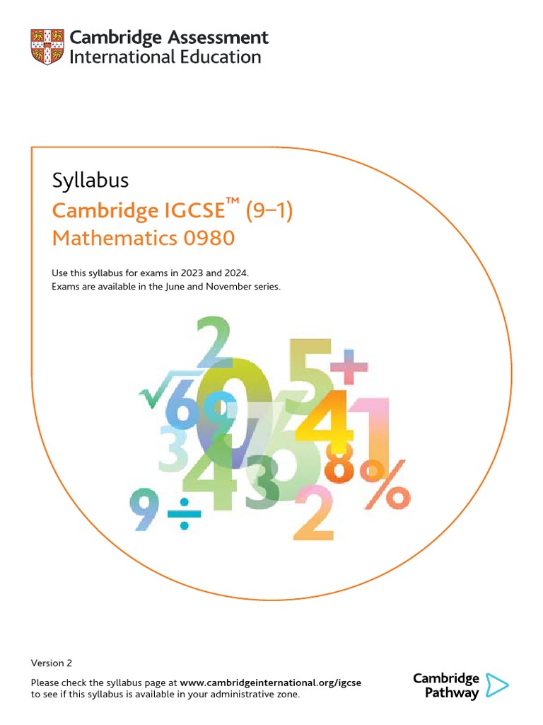 2023 2024 Syllabus PDF | PDF | Mathematics | Learning