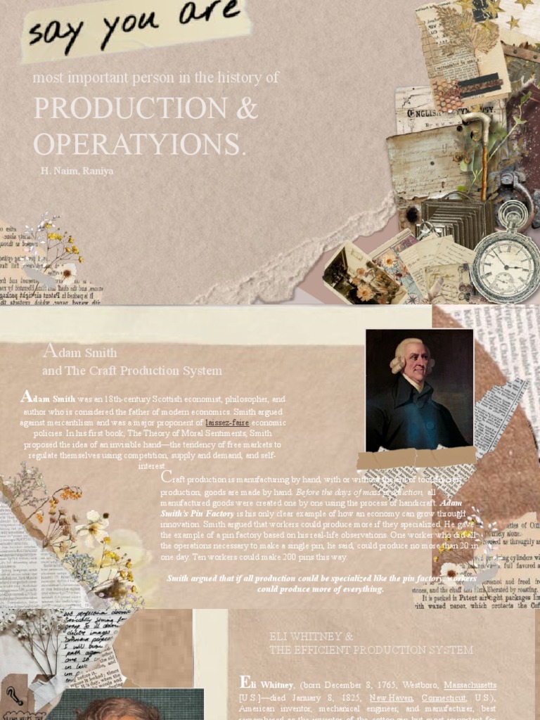 HISTORY (M MGT101) - H.NAIM, Raniya | PDF | Six Sigma | Mass Production