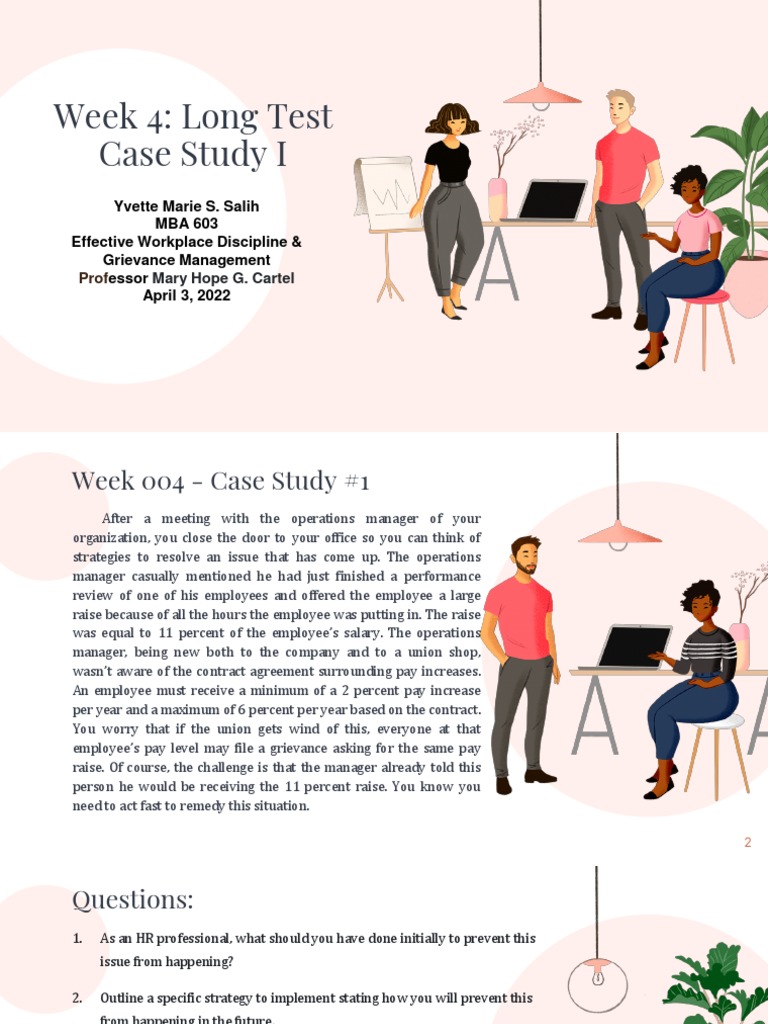 Week 4 Long Test Case Study 1 PDF | PDF | Employment | Salary