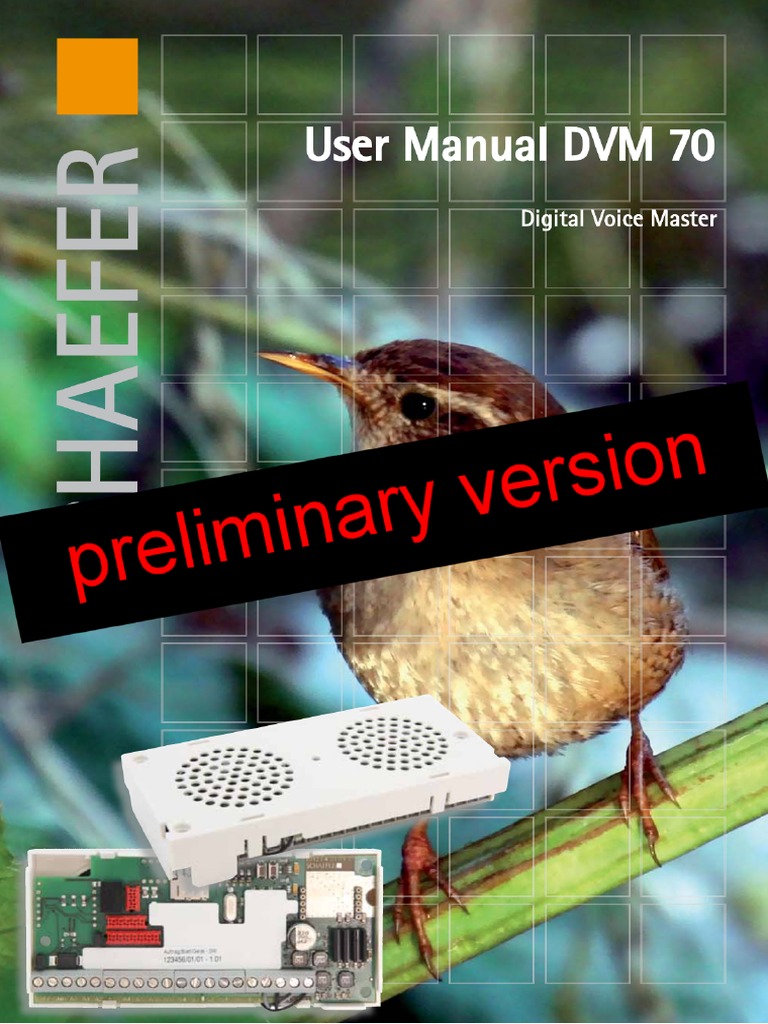 User Manual DVM 70 | PDF
