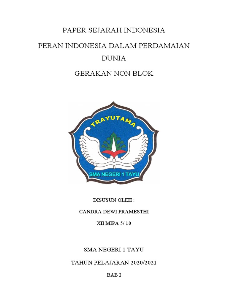 Contoh Paper Makalah Sejarah Indonesia G Pdf