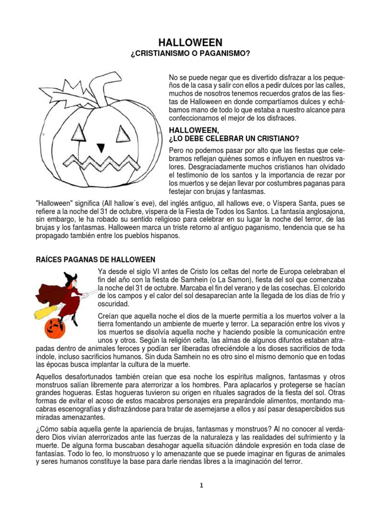 Halloween Info | PDF | Víspera de Todos los Santos | Demonios