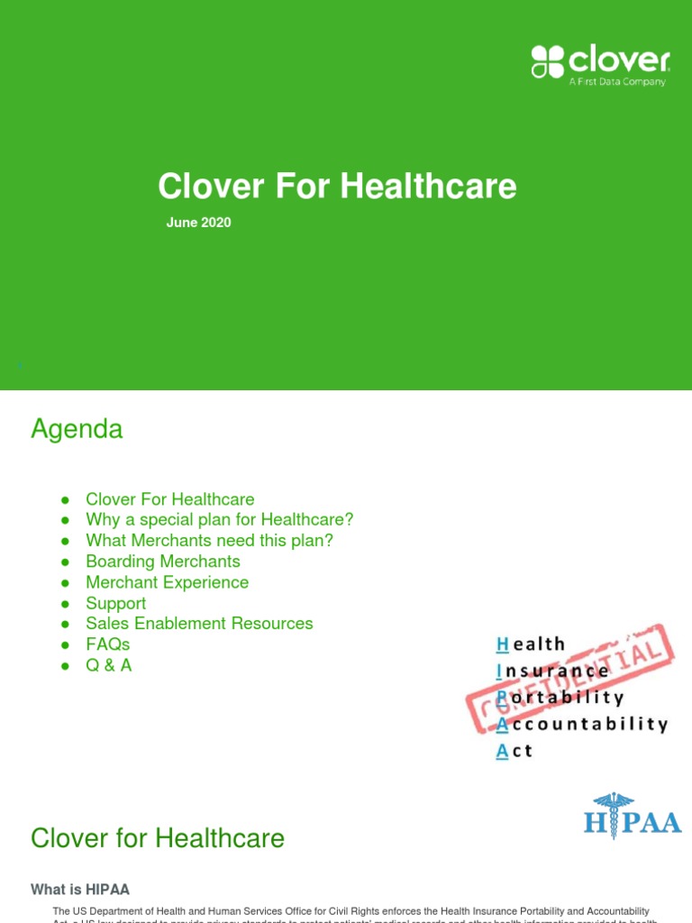 Clover Healthcare Plan Hipaa | PDF | Health Insurance Portability And ...