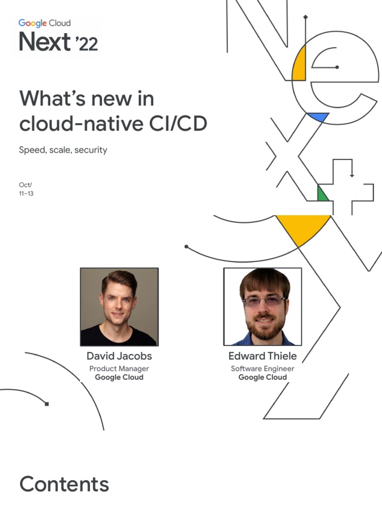 BLD209 - What - S New in Cloud-Native CI - CD - Speed, Scale, Security | PDF | Cloud Computing ...