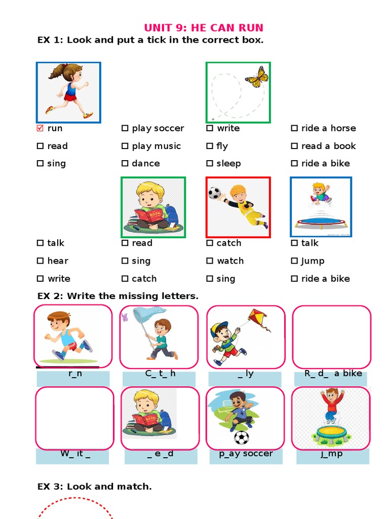 Bài tập bổ trợ Family and Friends National 3 G3 UNIT 9 | PDF