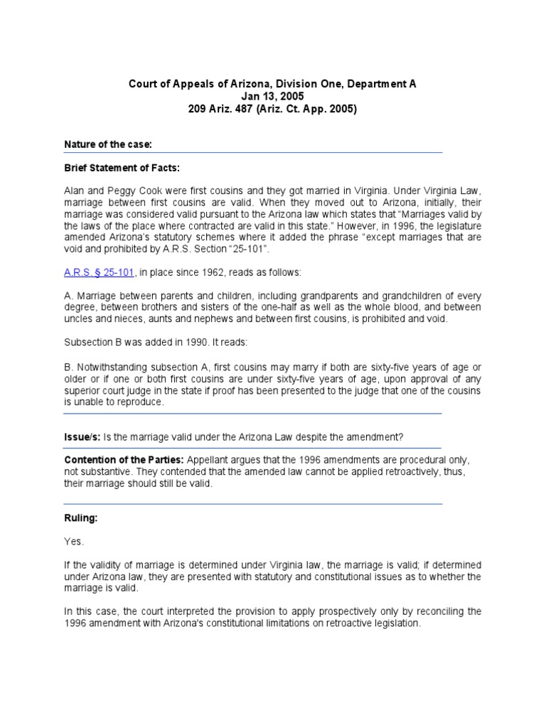 Cook v. Cook | PDF | Marriage | Social Institutions