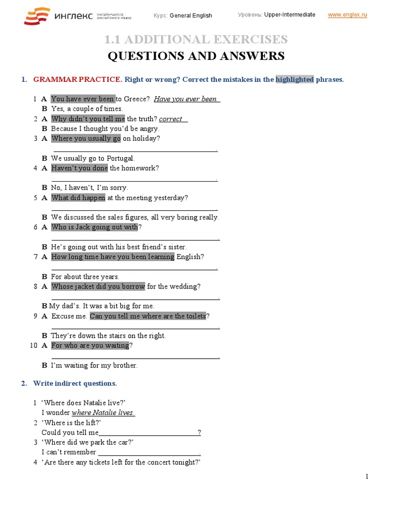 Upper-Intermediate English Interview Guide | PDF | Career & Growth