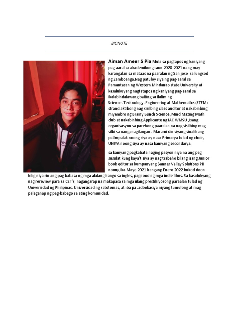 BIONOTE | PDF