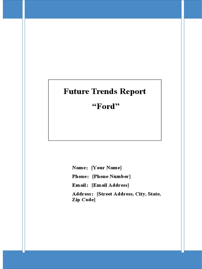 Future Trends Report For Ford | PDF | Ford Motor Company | Leadership