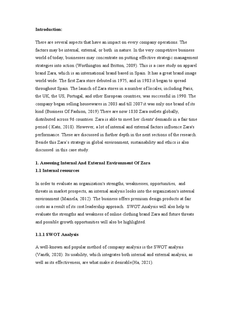 Assessing the Internal and External Factors Impacting the Success of ...