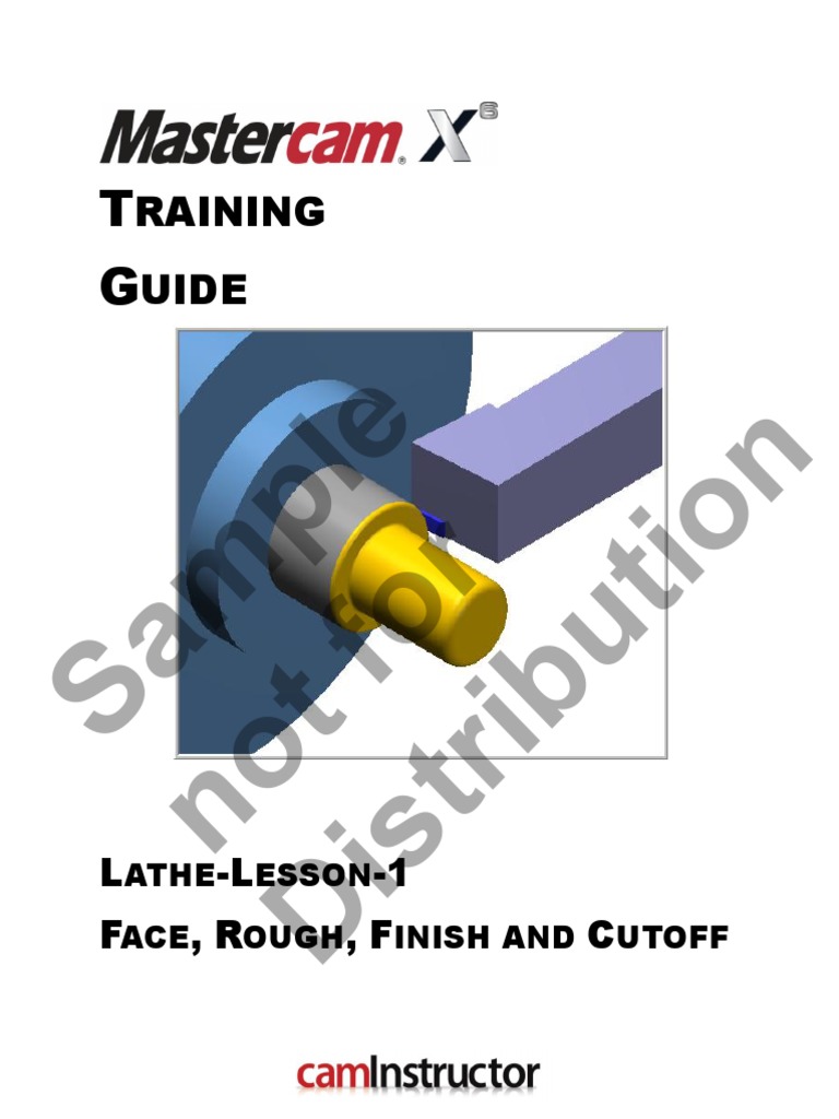 Mastercam Lathe Tutorial: Lesson 1 Guide | PDF | Machine Tool | Icon ...