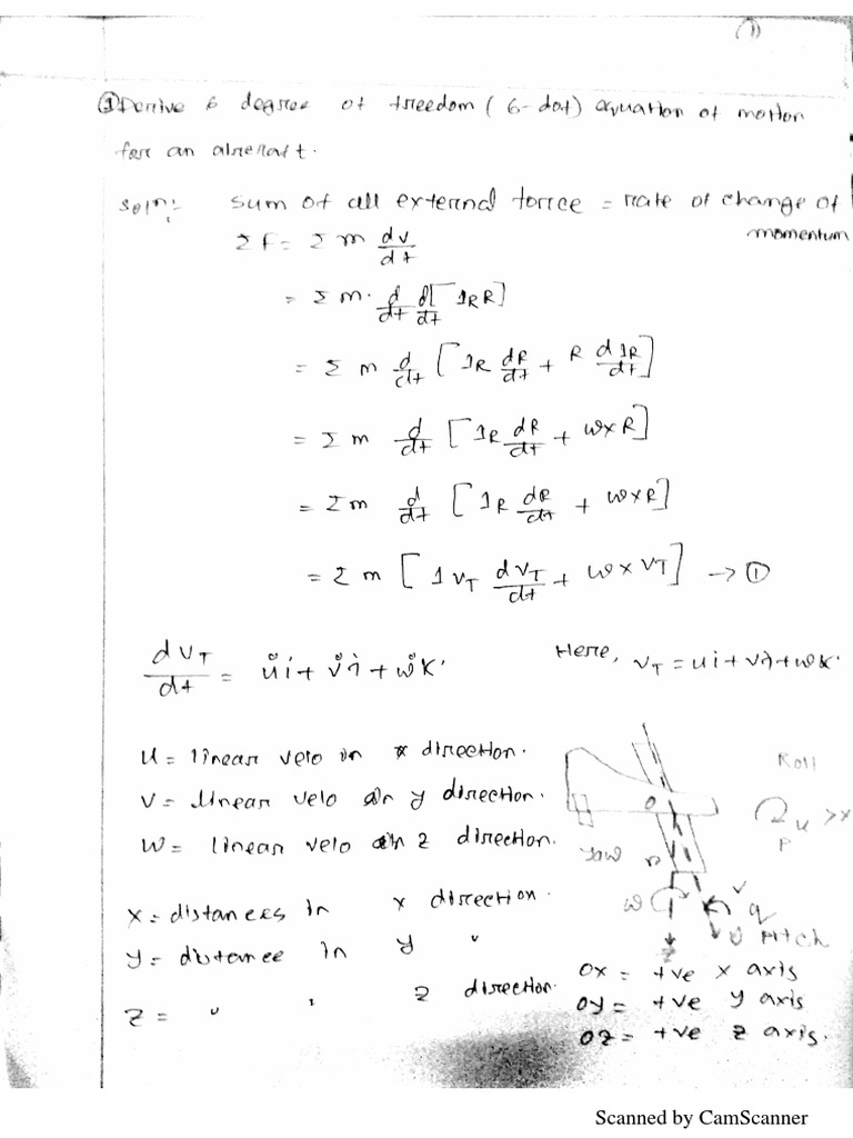 Aerodynamics Math Solution | PDF