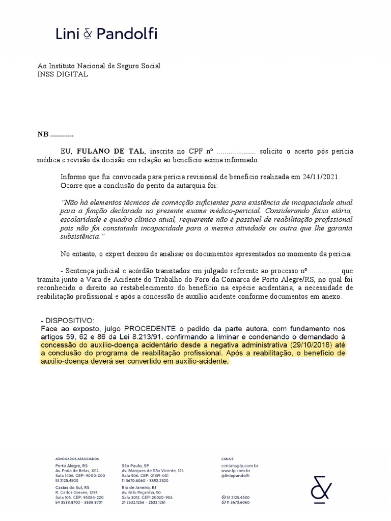 Modelo Requerimento Administrativo | PDF
