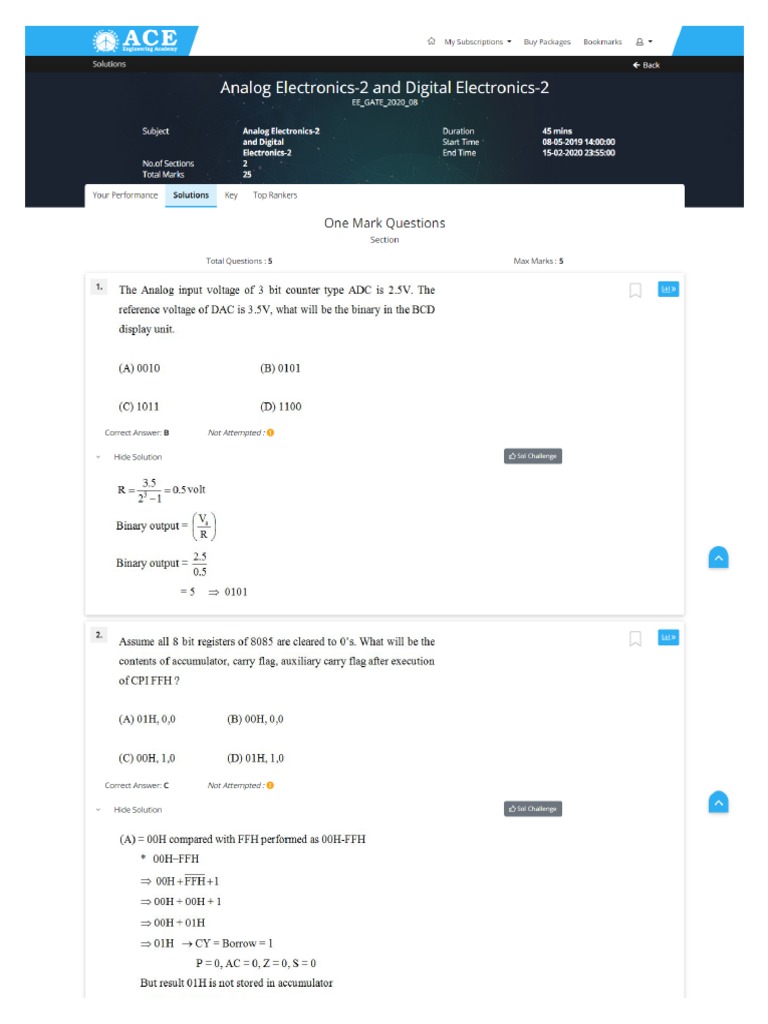 Analog Elx-2 & Digital Elx-2 | PDF