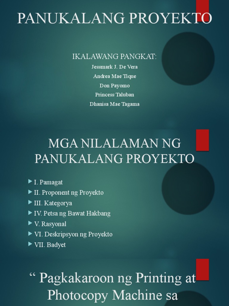 Powerpoint Panukalang Proyekto | PDF