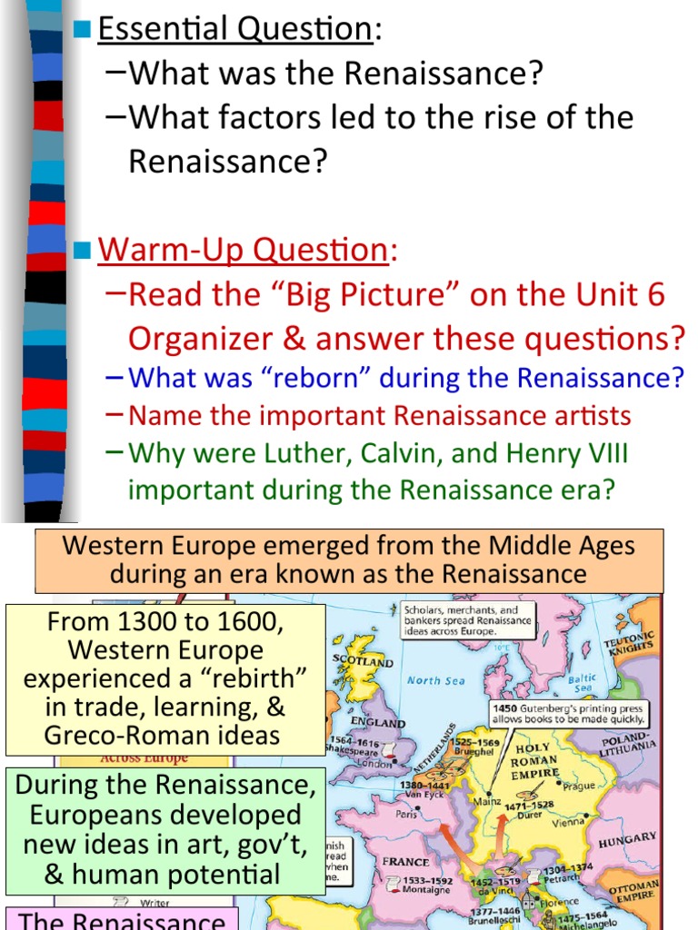 2 The Riseofthe Renaissance | PDF | Renaissance | Middle Ages
