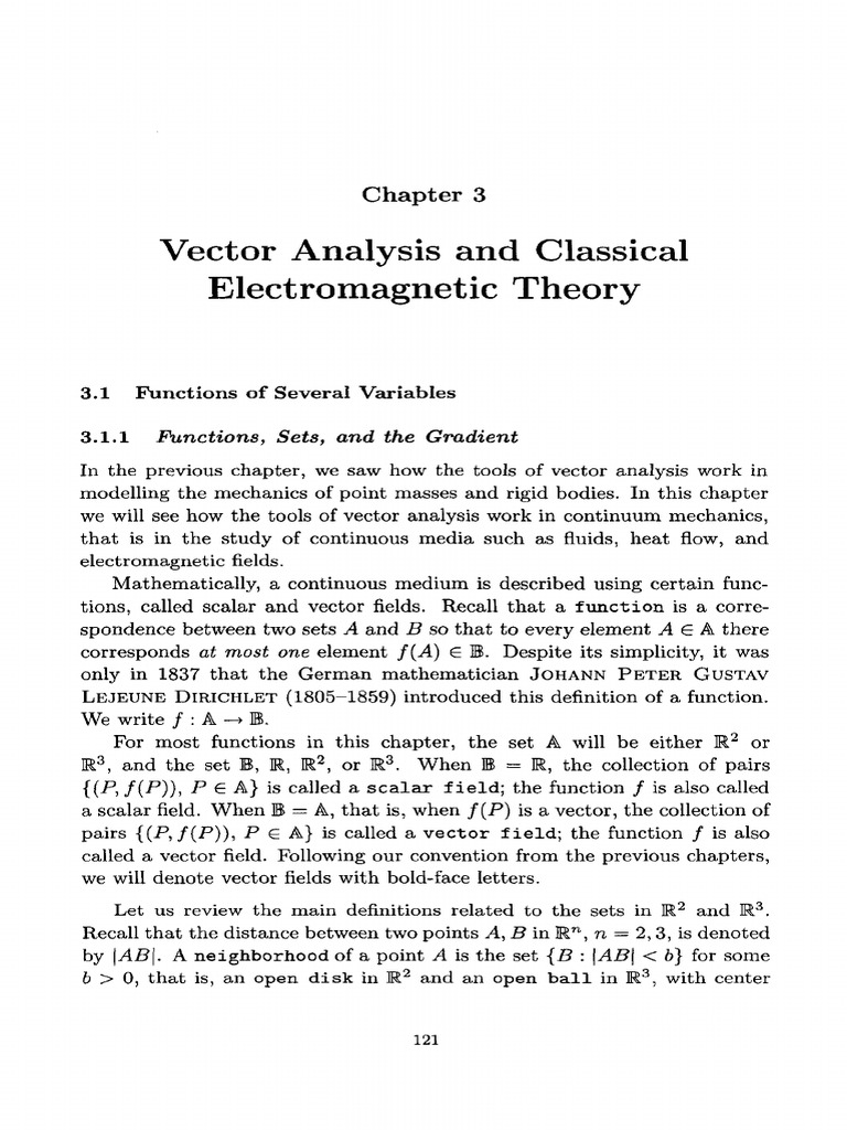 Vector Analysis and Classical | PDF | Derivative | Integral
