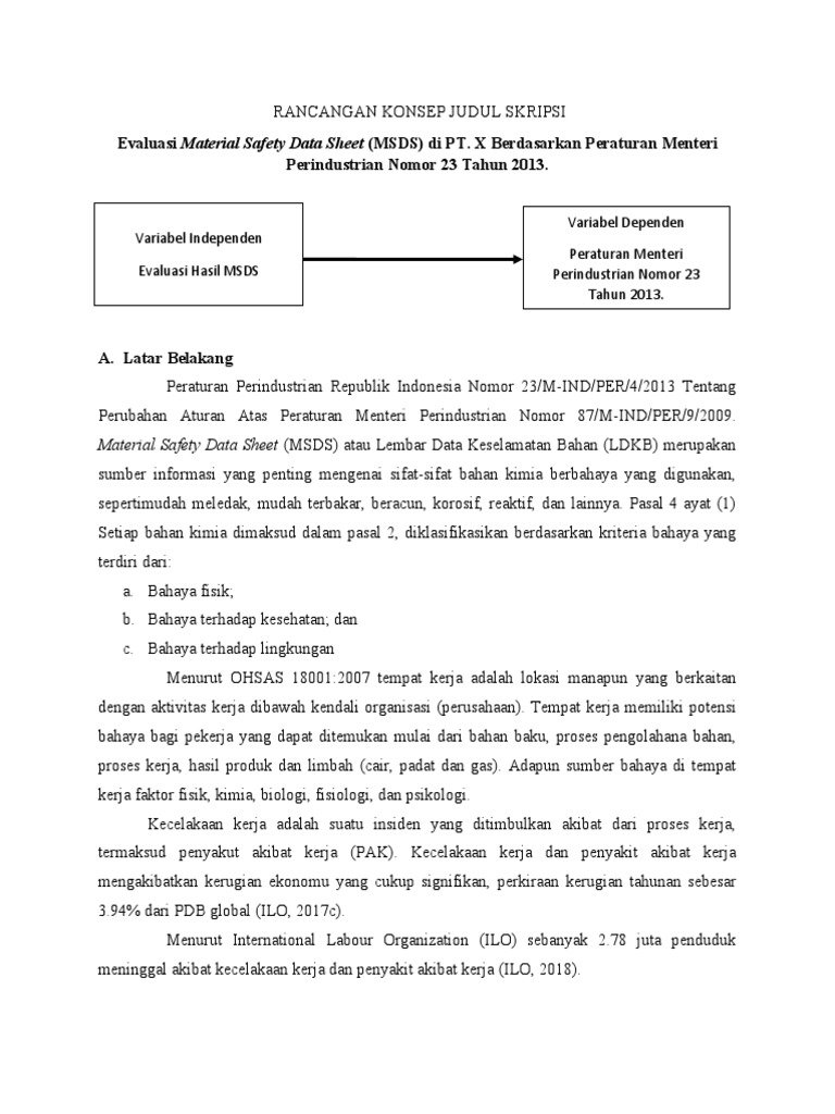 Rancangan Konsep Judul Skripsi | PDF