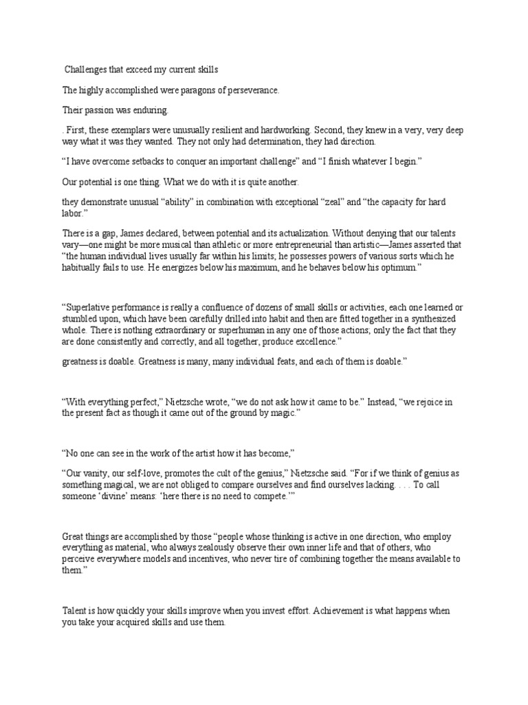 GRIT Summary | PDF | Cognition | Cognitive Science