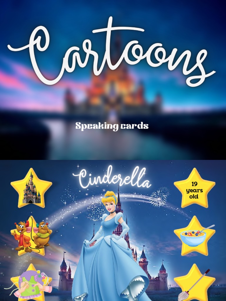 Cartoons Speaking Cards | PDF