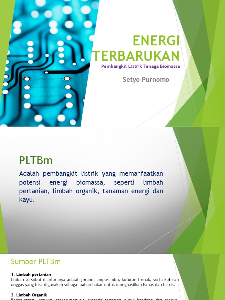 PLTBm: Energi Biomassa dan Cara Kerjanya | PDF