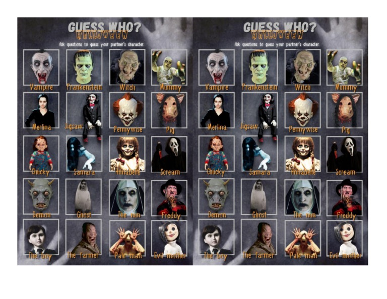Halloween Guess Who | PDF