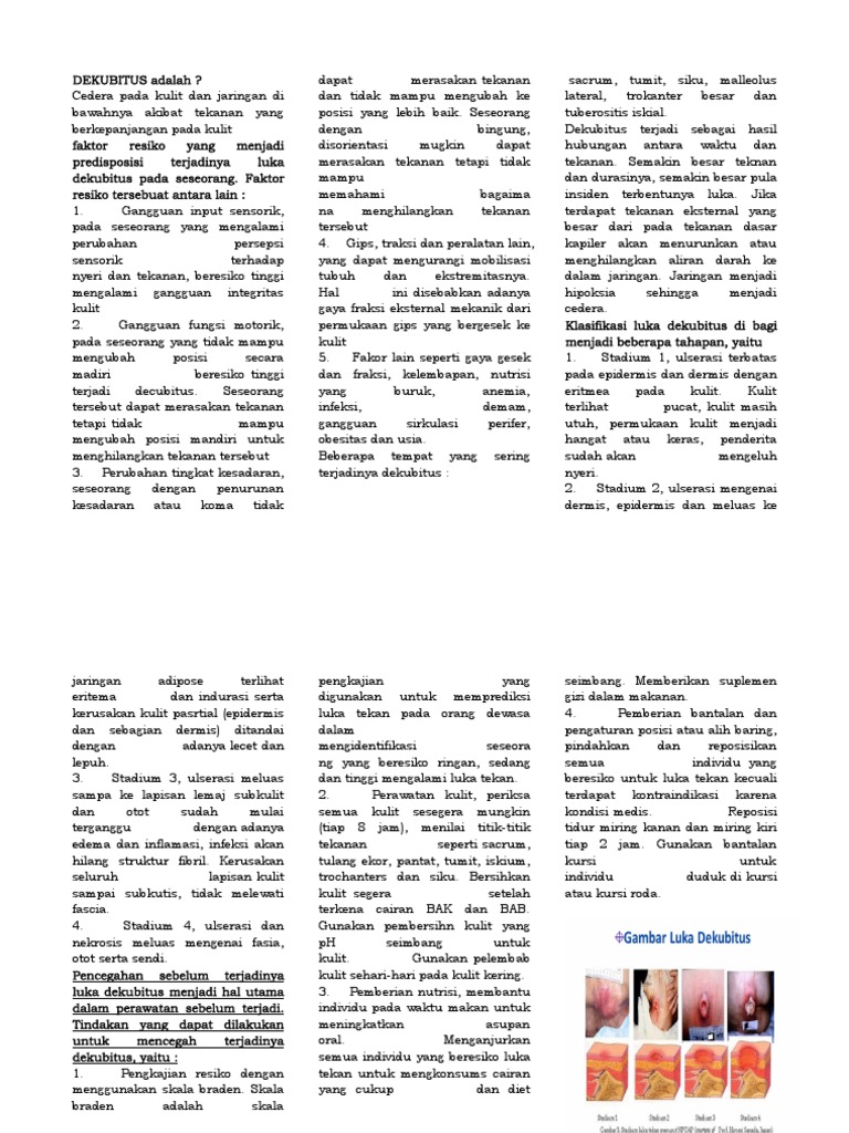 DEKUBITUS Adalah | PDF