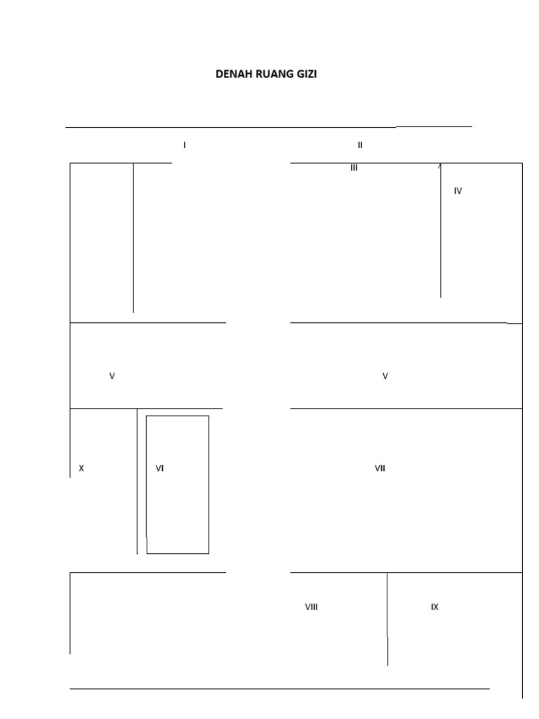 DENAH RUANG GIZI.docx | PDF