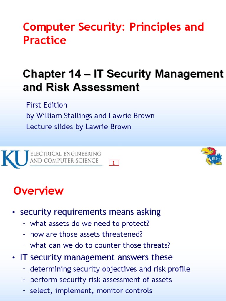 CH 14 | PDF | Information Security | Risk