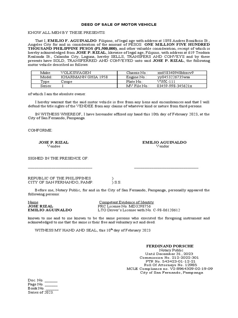 MANALOTO, AIRES S. - FORM No. 1 | PDF | Car | Automotive Industry