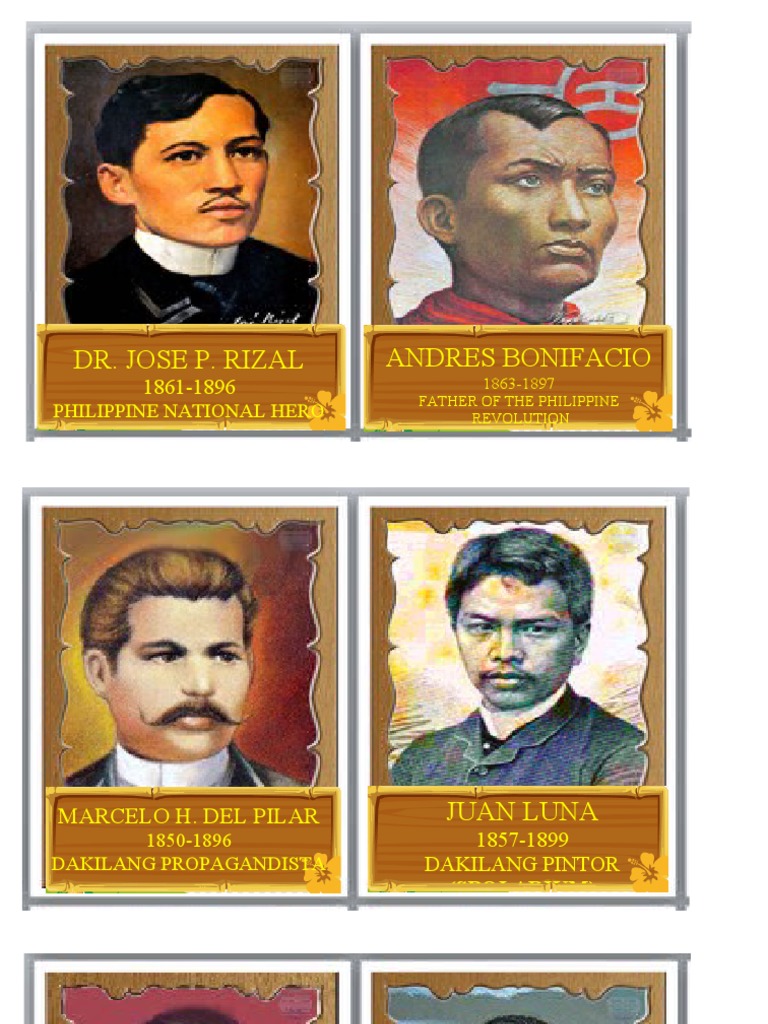 Philippine National Heroes and Martyrs Under 40 Characters | PDF