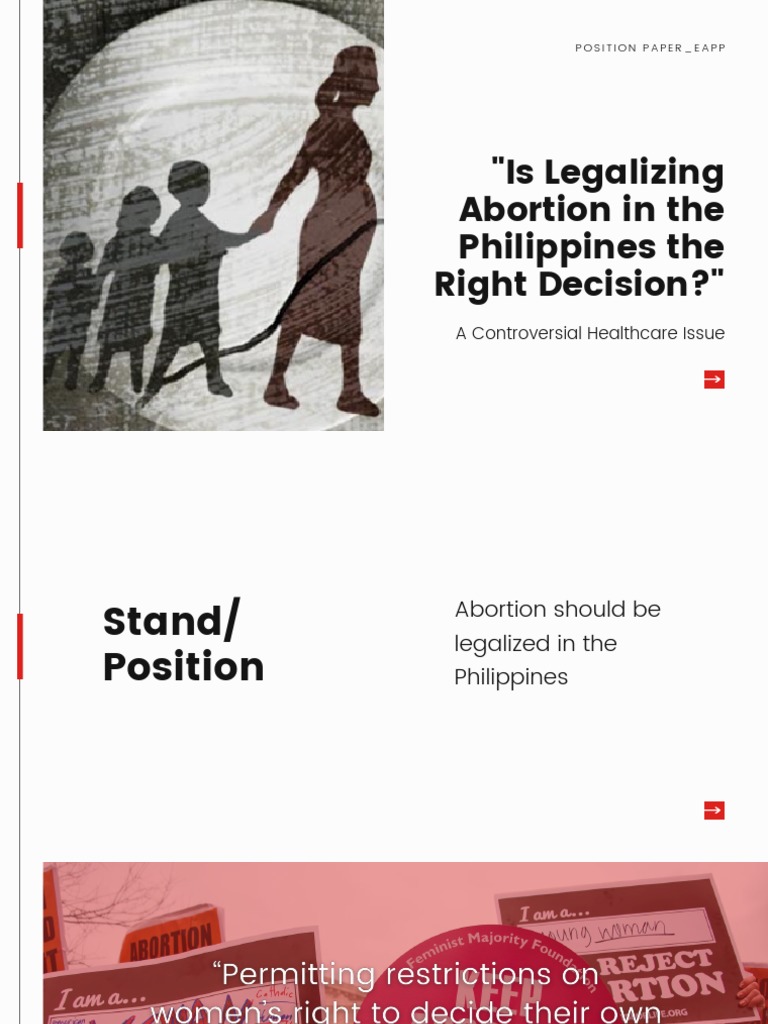 Position Paper Presentation PDF | PDF | Abortion | Abortion Rights ...