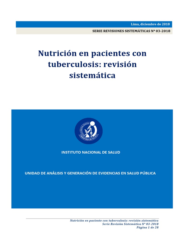 The impact of nutrition on tuberculosis treatment outcomes: A ...