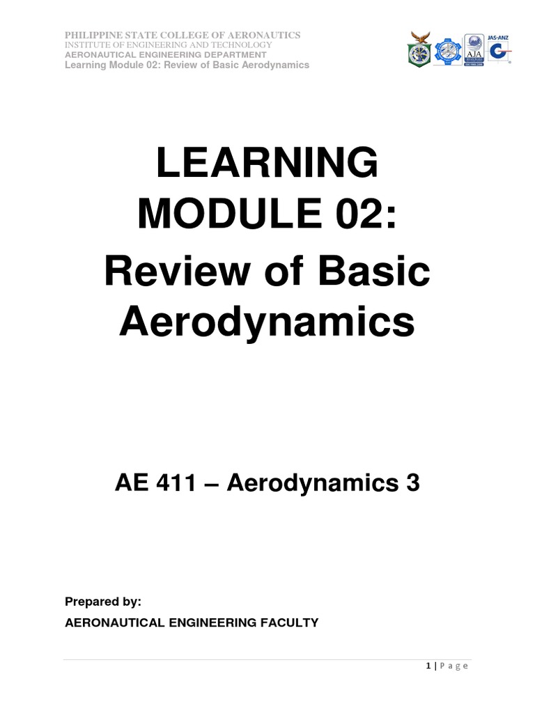 AE 411 Prelim Module 2 - Review of Basic Aerodynamics PDF | PDF ... AE 411 Prelim Module 2 - Review of Basic Aerodynamics PDF | PDF ...