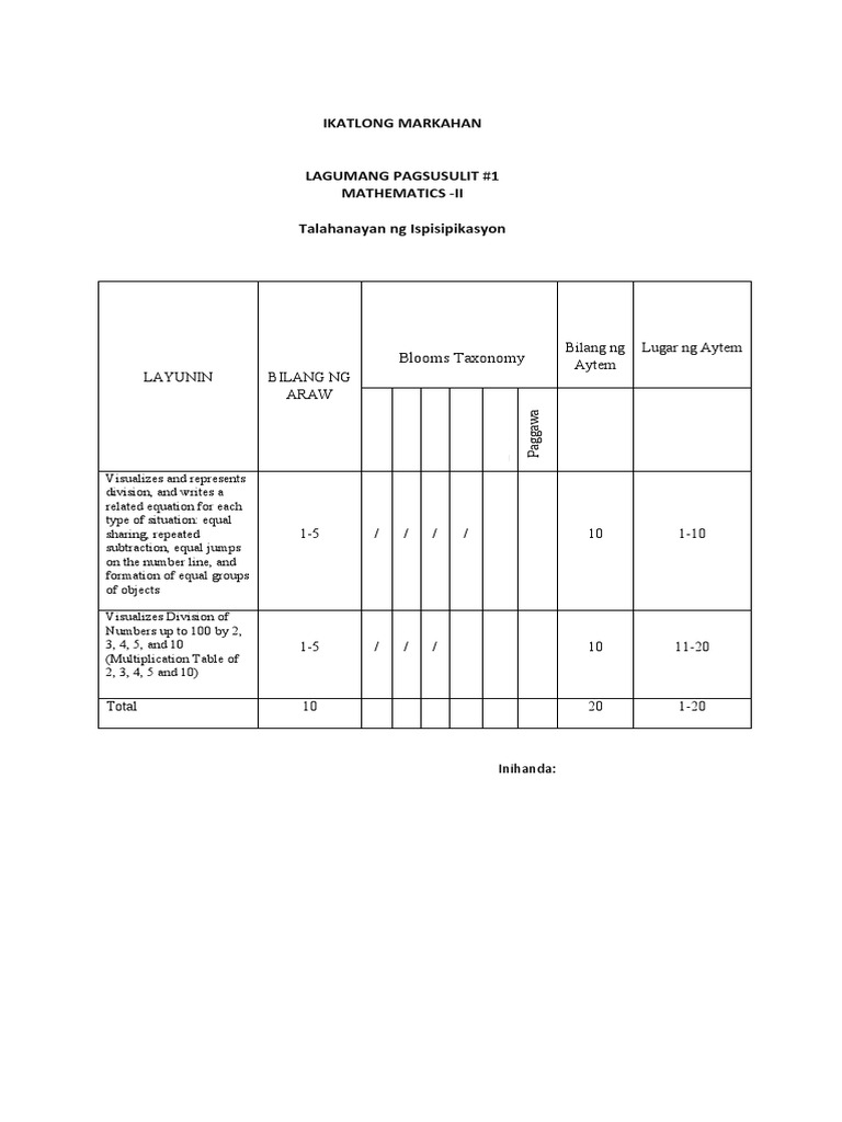 3rd Quarter Mathematics | PDF
