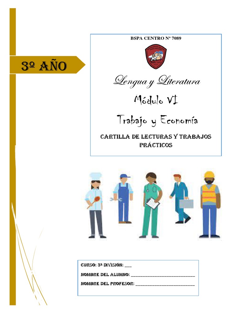Cartilla de Lecturas y Propuesta de Actividades. Módulo VI. Trabajo y Economía PDF | PDF ...