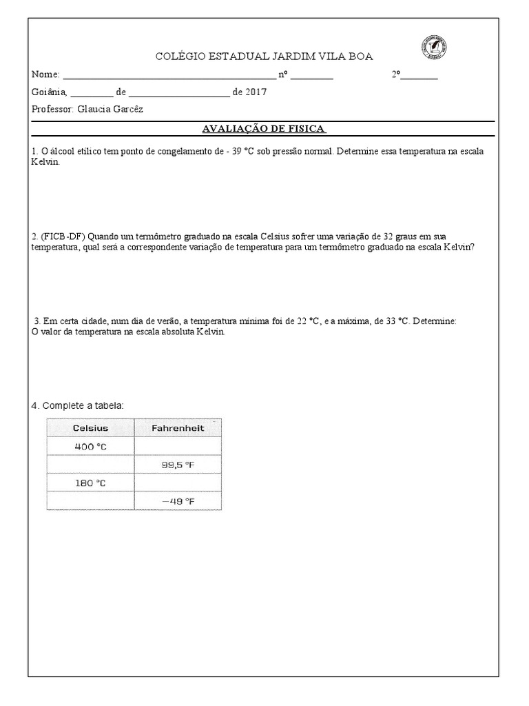 PROVA 2º ANO EJA I BIM | PDF