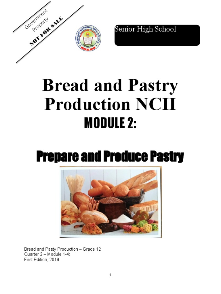 BPP q1 Mod2 - Prepare and Produce Pastry - Revised | PDF | Cakes | Custard